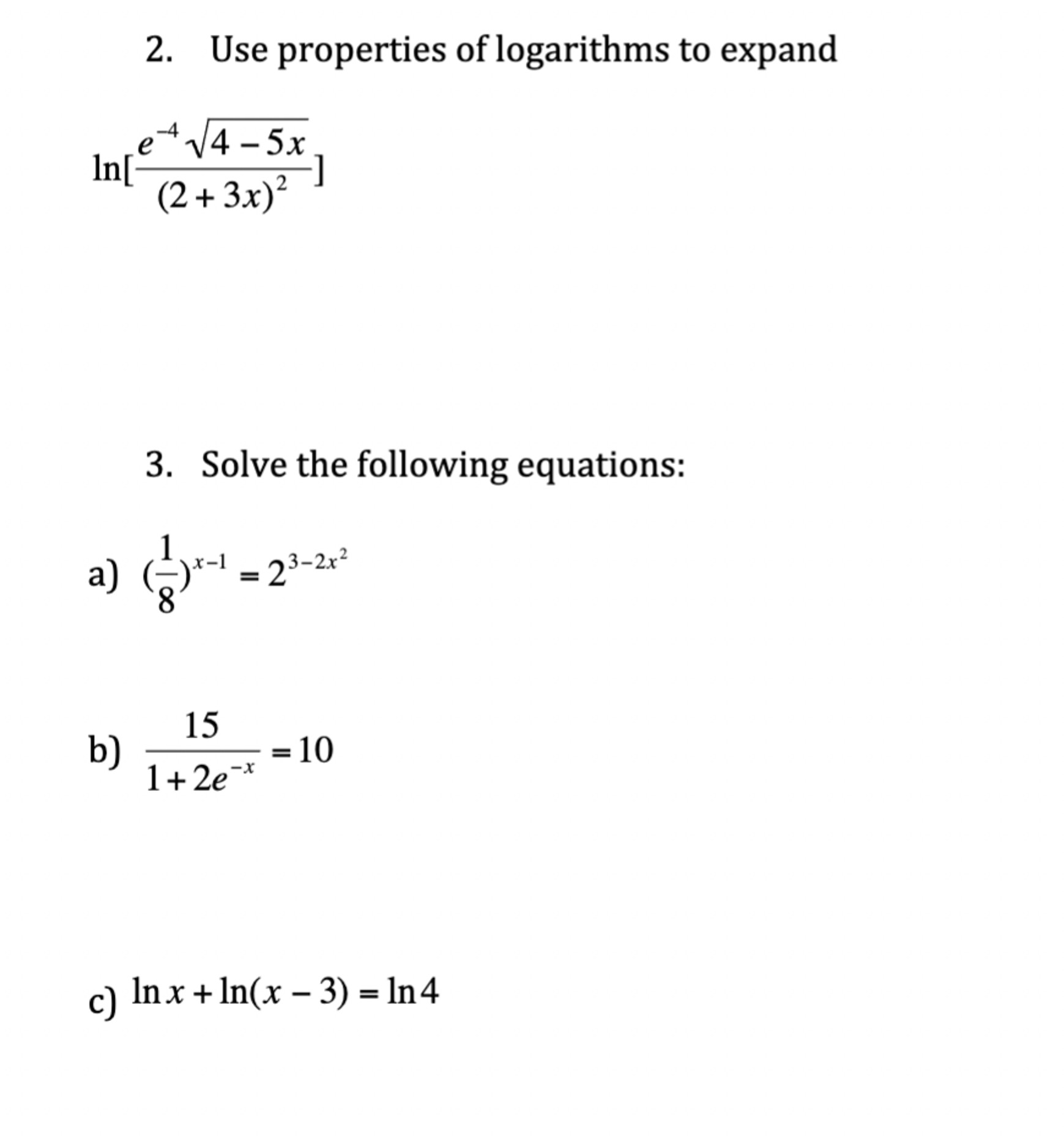 Solved Use properties of logarithms to | Chegg.com