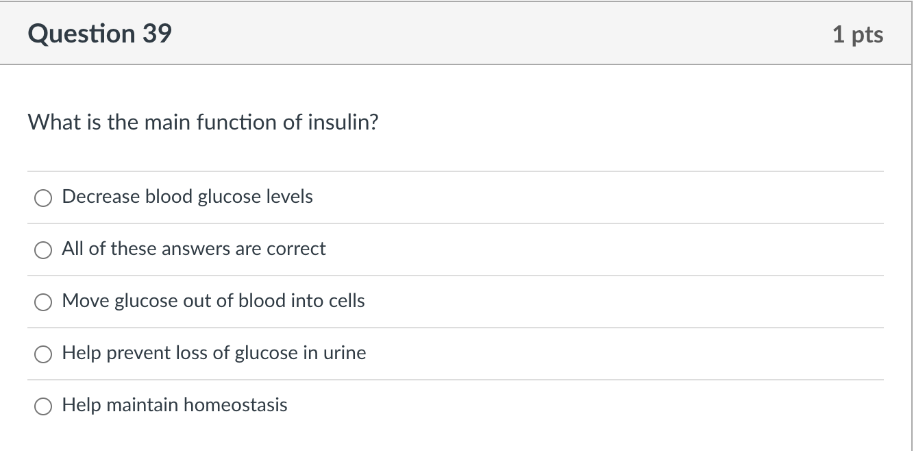 Solved Question 39 1 pts What is the main function of | Chegg.com