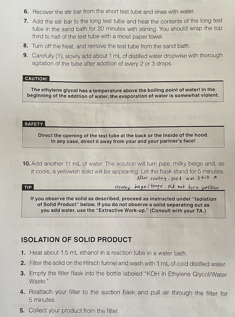 Solved Reagent TableSAFETY PRECAUTIONS ๑ All chemical work | Chegg.com