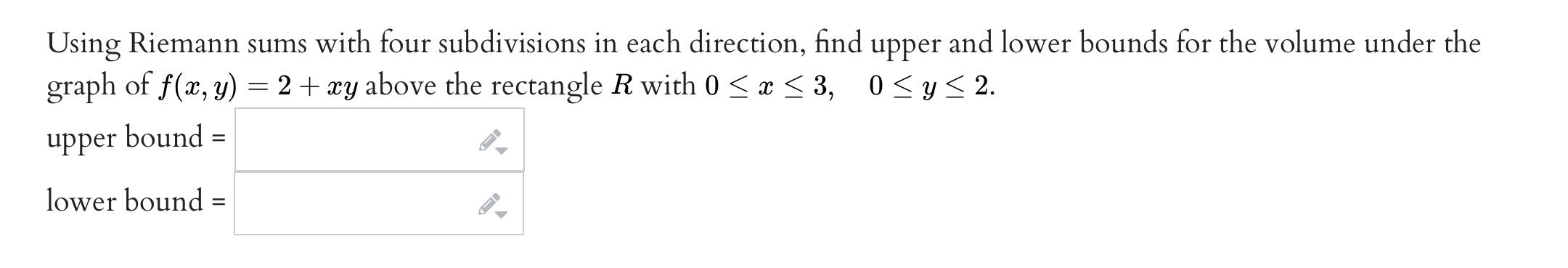 Solved Using Riemann sums with four subdivisions in each | Chegg.com