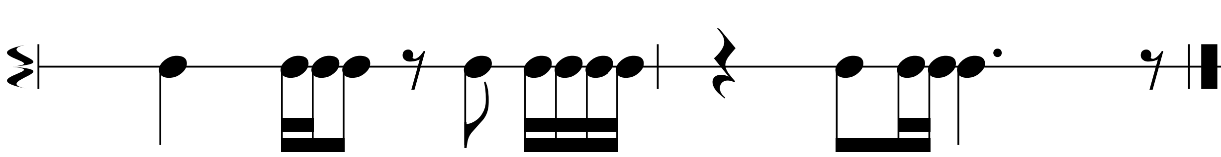 What is the best time signature for this rhythm? | Chegg.com