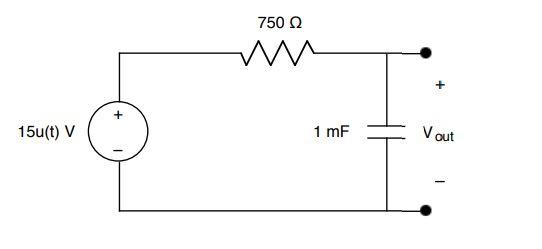 Solved What is the value of Vout(t) for t ≥ 0 for the | Chegg.com