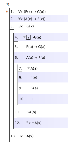 Symbolic Logic. Proof Completion. Complete the proof | Chegg.com