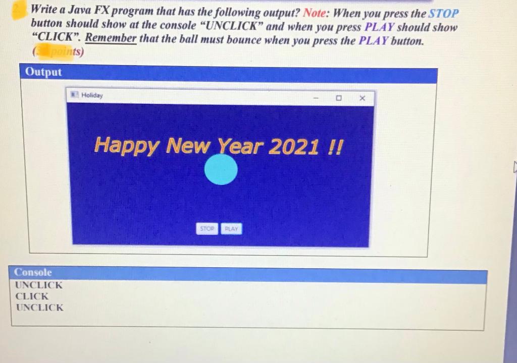 Solved Write a Java FX program that has the following | Chegg.com