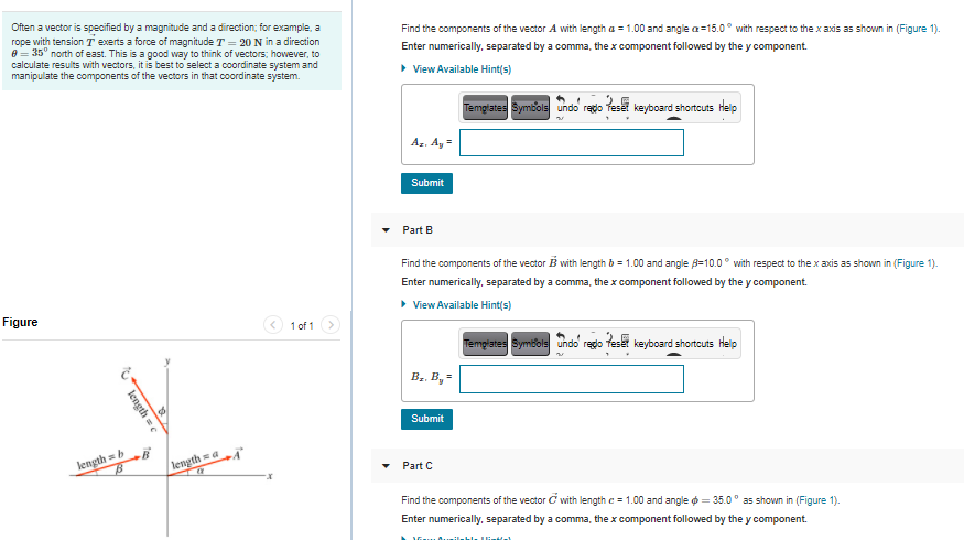 Solved Often a vector is specified by a magnitude and a | Chegg.com
