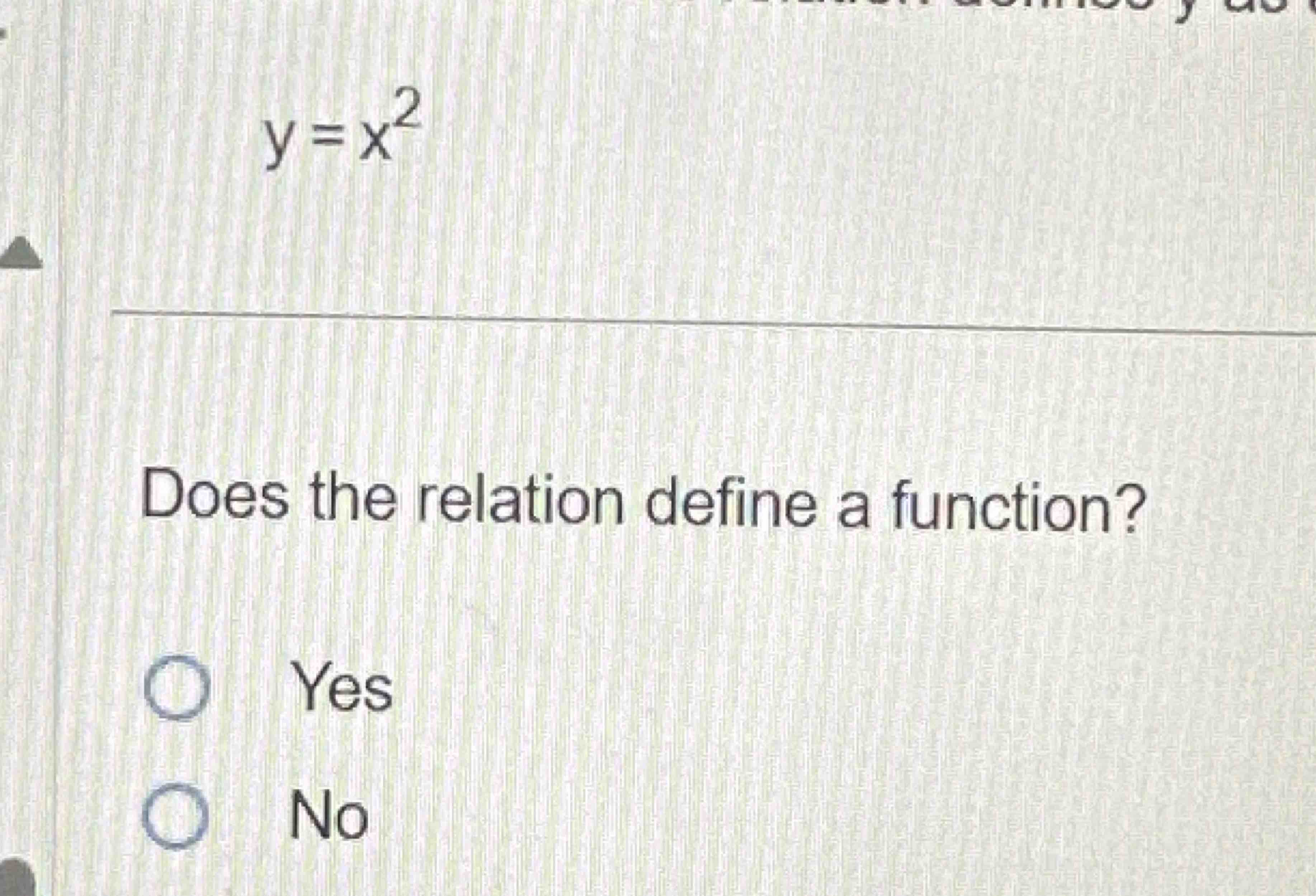 Solved Decide whether the relation defines y ﻿as a function | Chegg.com