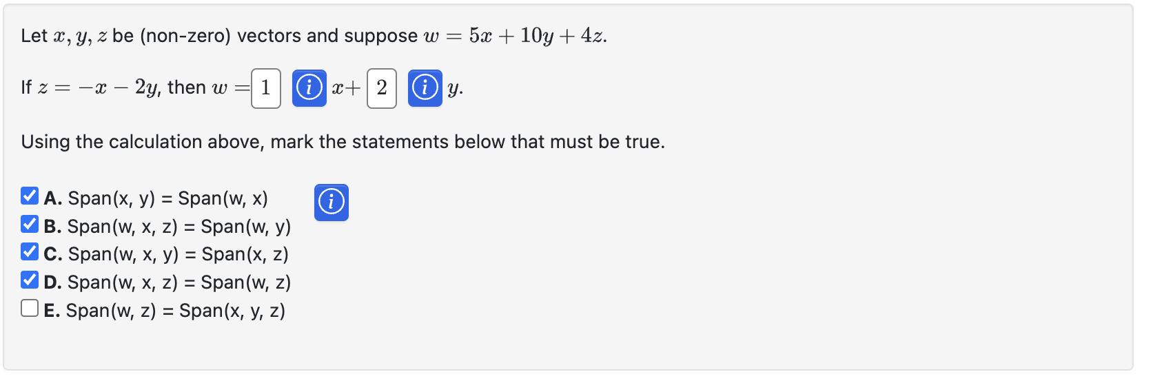Solved Let x,y,z be (non-zero) ﻿vectors and suppose | Chegg.com