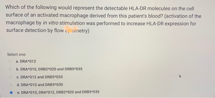 Solved Which of the following would represent the detectable | Chegg.com