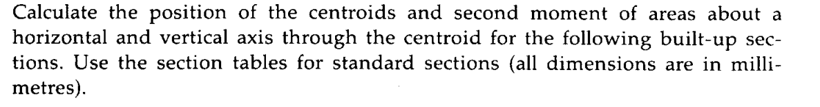 Solved Calculate the position of the centroids and second | Chegg.com