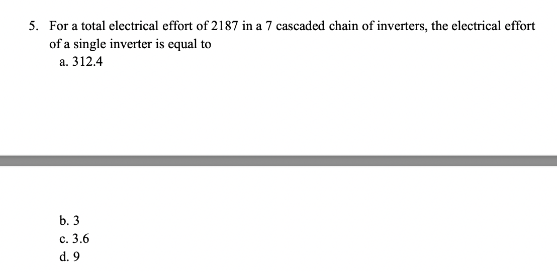 Solved answer with clear steps For a total electrical effort | Chegg.com