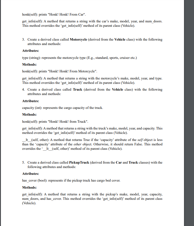 Solved Write the driver code as follows: a. Create one | Chegg.com