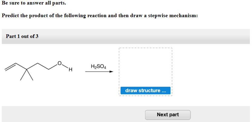 Solved Be sure to answer all parts. Predict the product of | Chegg.com