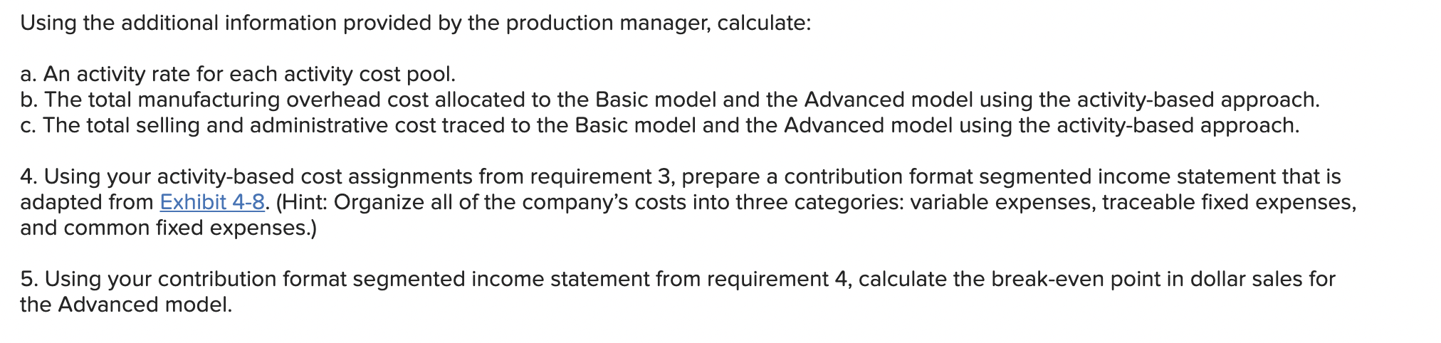 Solved Koontz Company manufactures two models of industrial | Chegg.com