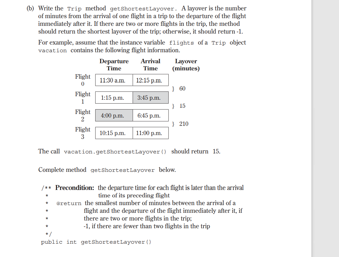 Solved The declaration for the Flight class is shown | Chegg.com