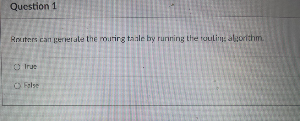 Solved Routers can generate the routing table by running the | Chegg.com