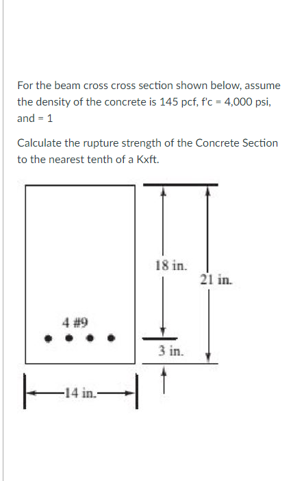 For the beam cross cross section shown below, | Chegg.com