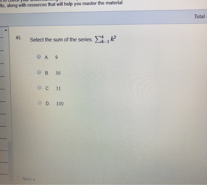 Solved lotal 45 questions 44. an = (3) , starting with | Chegg.com