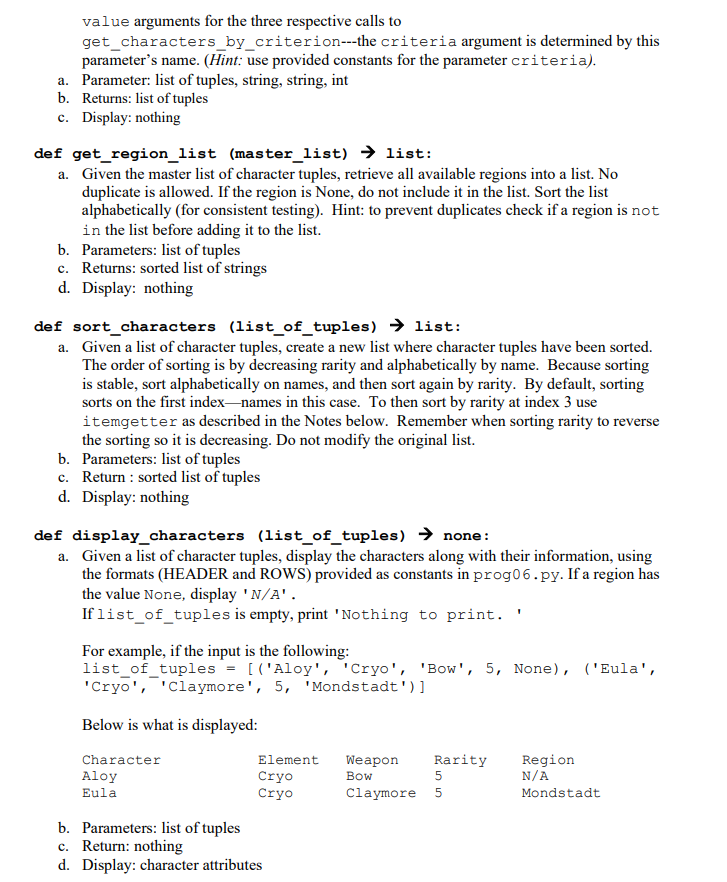 (In Python) I provided everything from the project, | Chegg.com