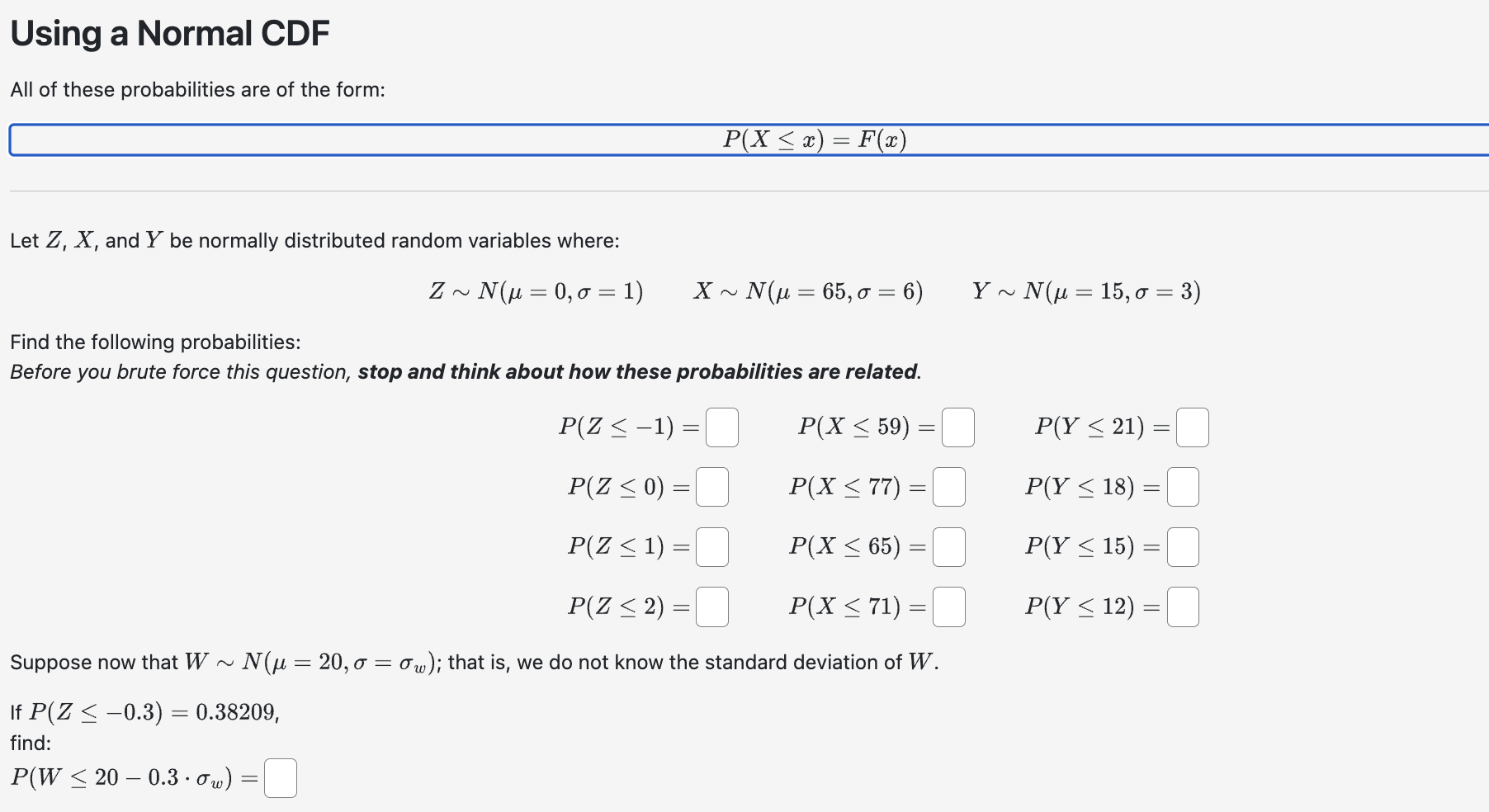 Solved All of these probabilities are of the | Chegg.com