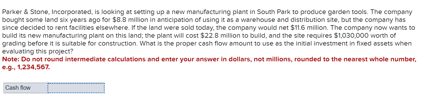 Solved Parker & Stone, Incorporated, is looking at setting | Chegg.com