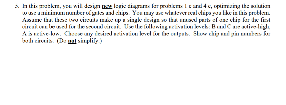 Solved 1. Design by direct implementation the logic diagrams | Chegg.com