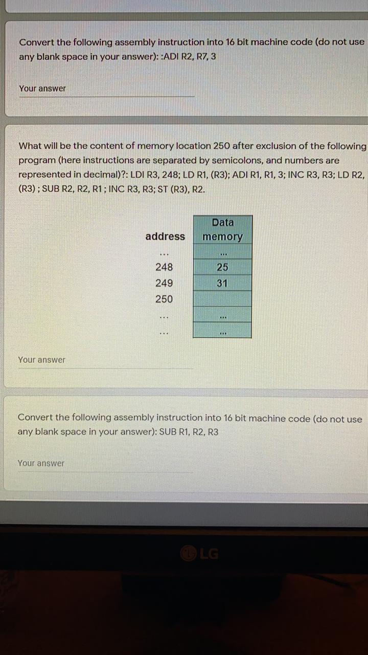 Solved Convert the following assembly instruction into 16 | Chegg.com