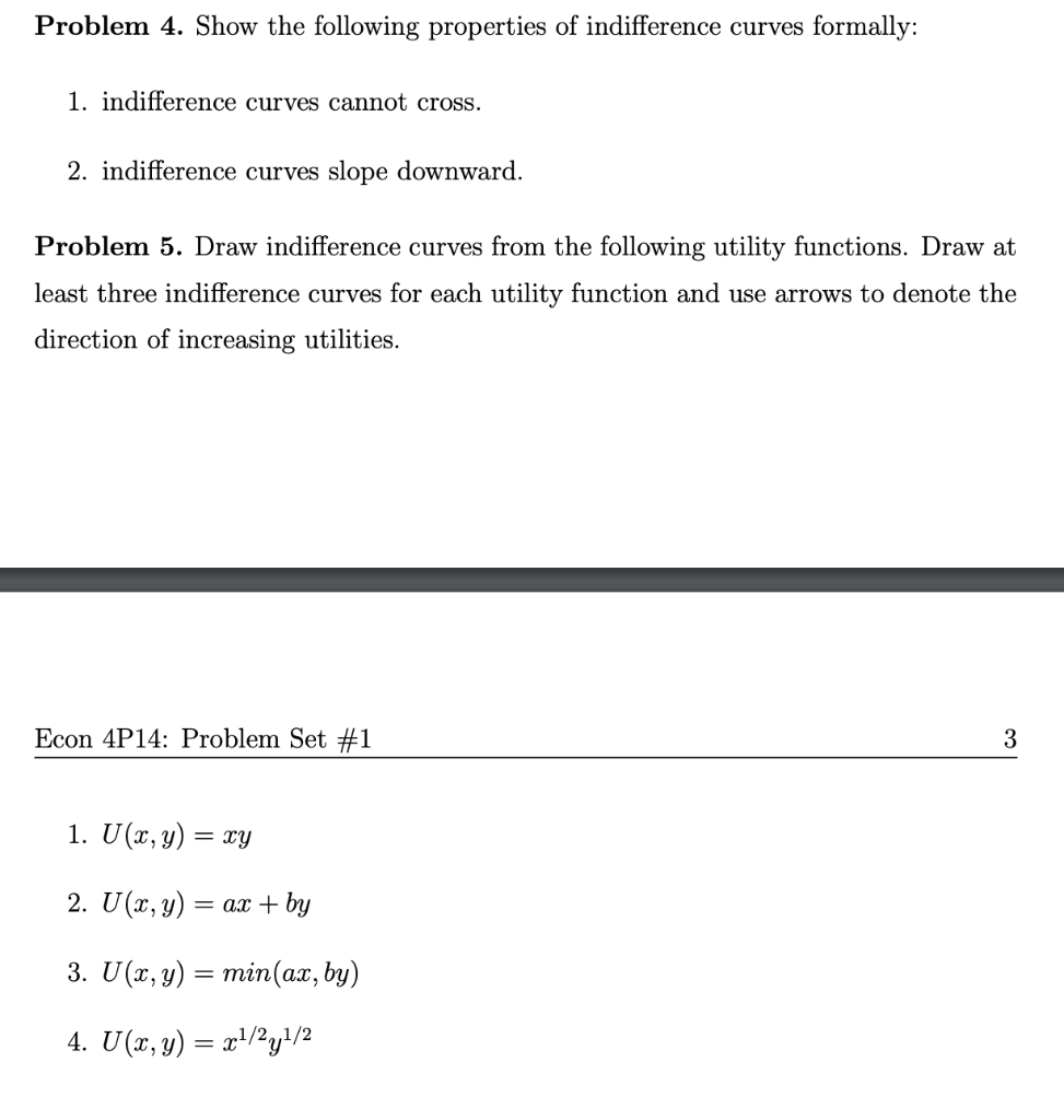 Solved Problem 4. Show the following properties of | Chegg.com
