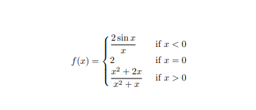 Solved Find the interval of continuity for | Chegg.com
