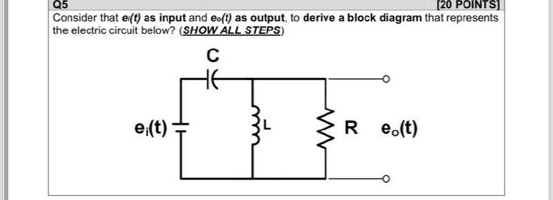 Consider that as ﻿input and e0(t) as ﻿output, to | Chegg.com