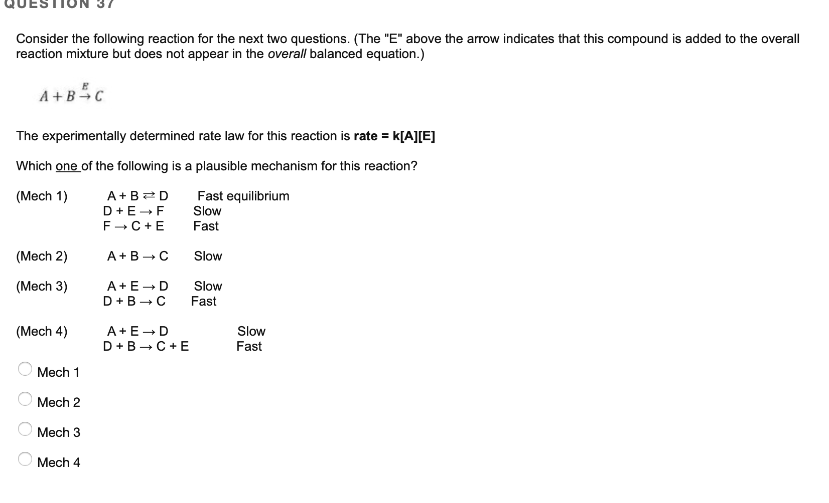 Solved Consider the following reaction for the next two | Chegg.com