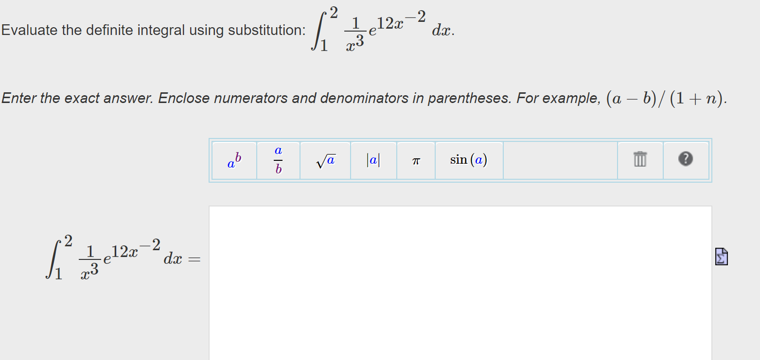 Solved Evaluate the definite integral using substitution: | Chegg.com