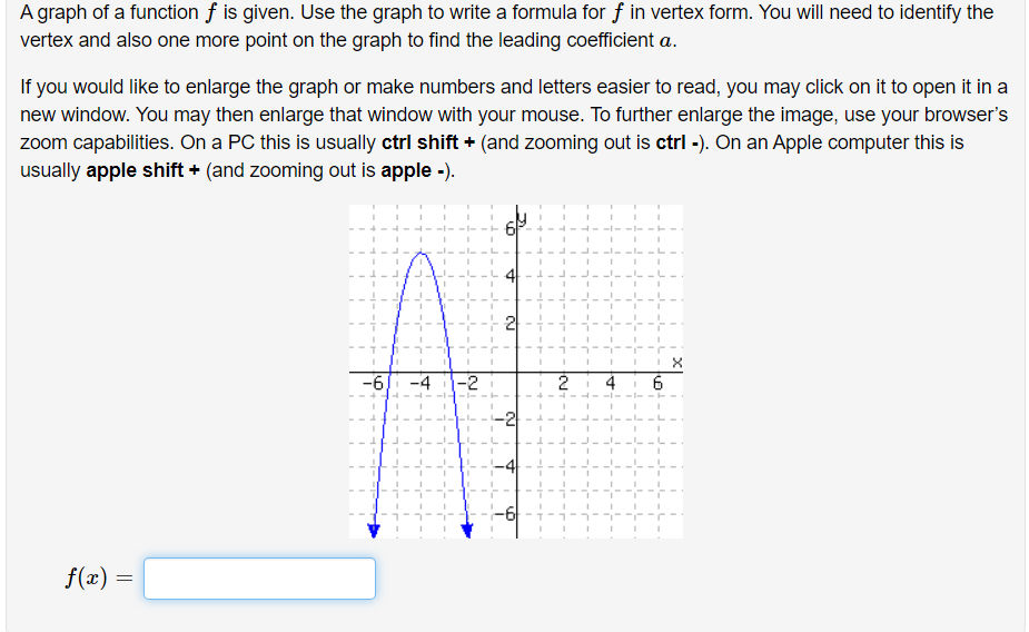 Solved A graph of a function f is given. Use the graph to | Chegg.com