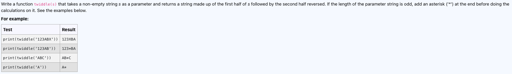 Solved Write a function that takes a non-empty string s as a | Chegg.com