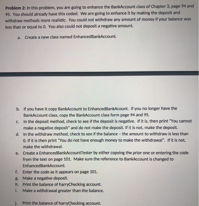 Solved Problem 2: In this problem, you are going to enhance | Chegg.com