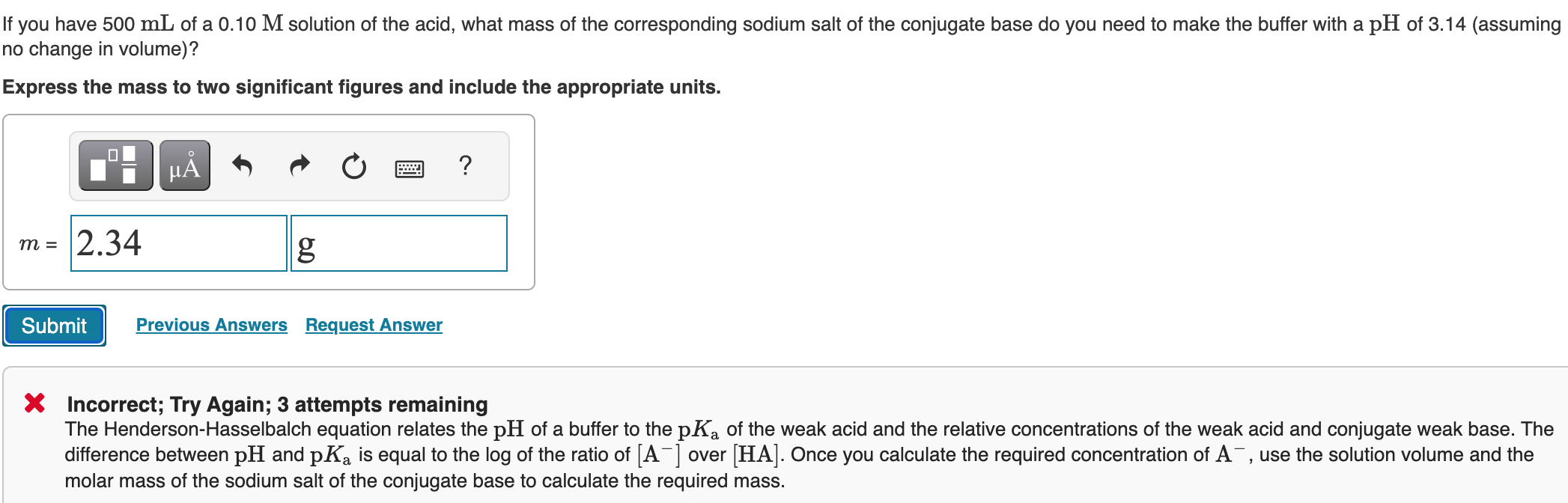 Solved you have 500 mL of a 0.10M solution of the acid, what | Chegg.com