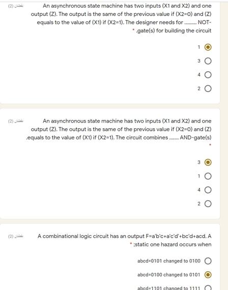 Solved An Asynchronous State Machine Has Two Inputs X1 And