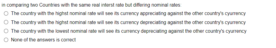 Solved comparing two Countries with the same real interst | Chegg.com