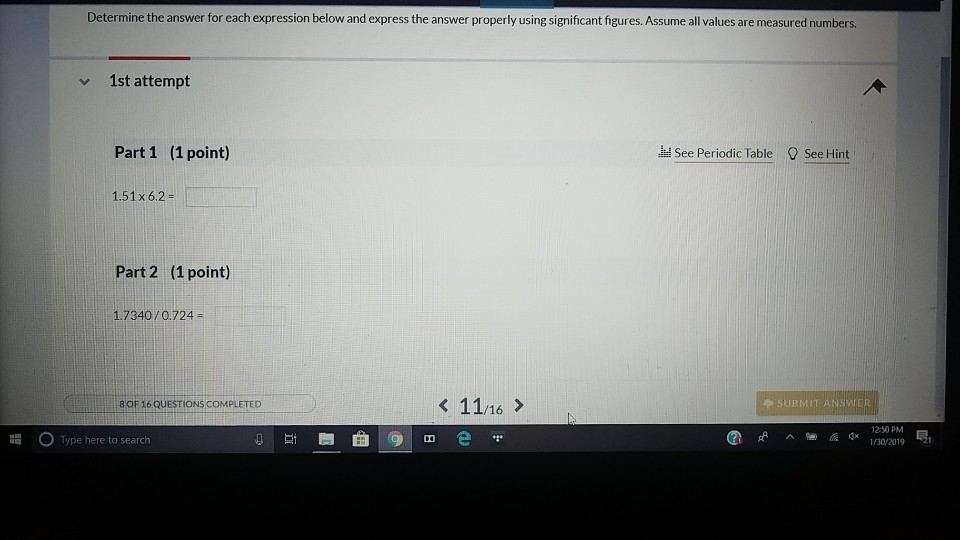 Solved Determine the answer for each expression below and | Chegg.com