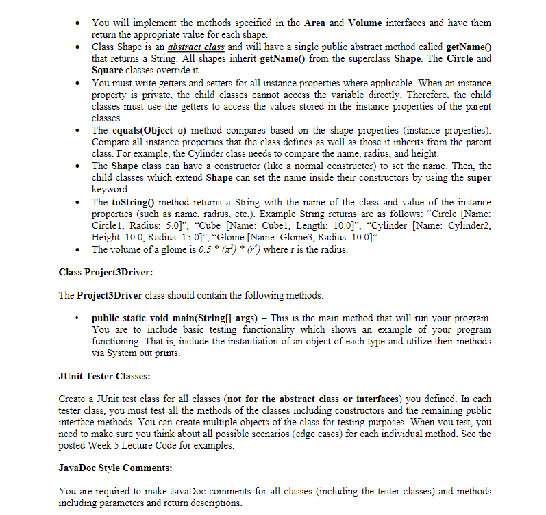 Solved Requirements: Your program will consist of the | Chegg.com