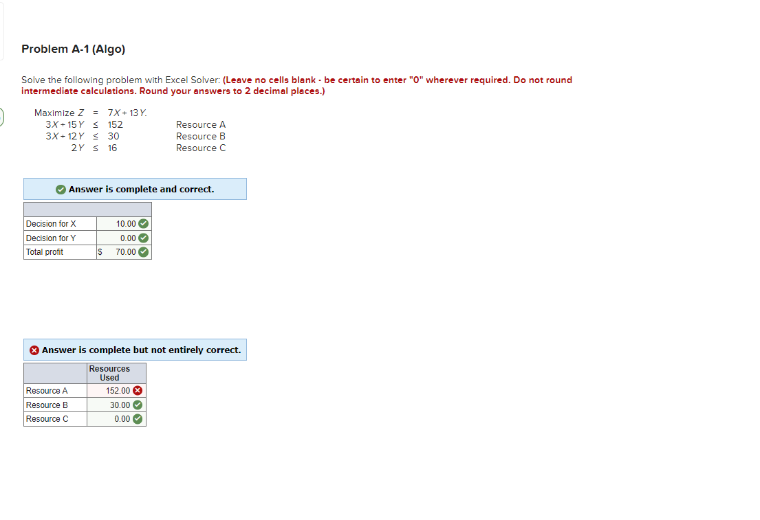 Problem A-1 (Algo)Solve the following problem with | Chegg.com