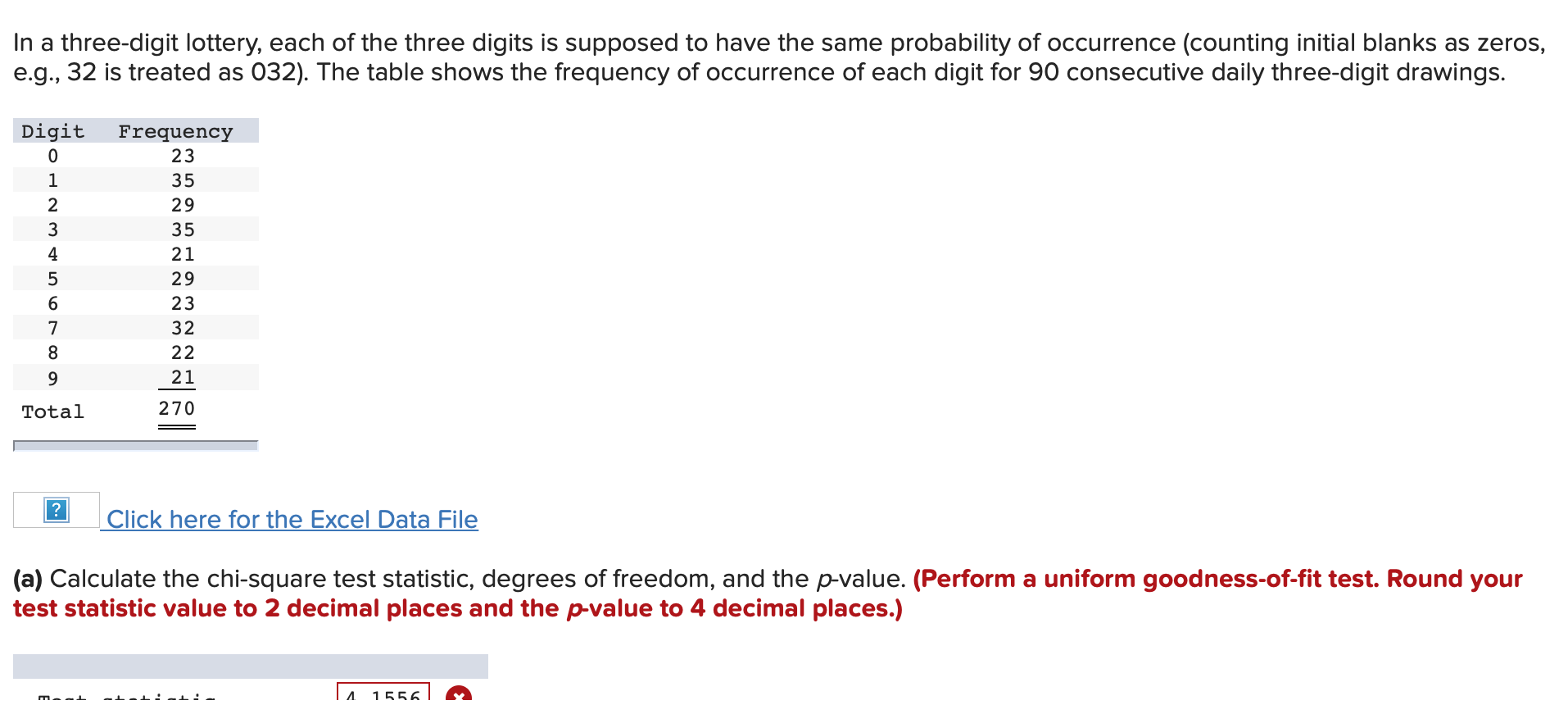 Solved In a three-digit lottery, each of the three digits is | Chegg.com