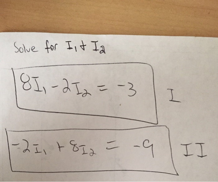 Solved Solve for I, t I_2 8I, - 2I_2 = - 3 I - 2I_1 + = - G | Chegg.com