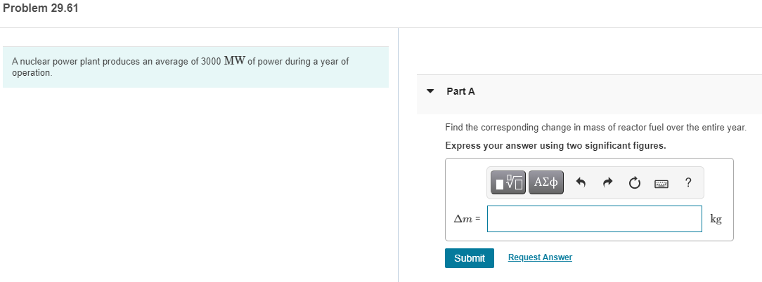 Solved Problem 29.61 A nuclear power plant produces an | Chegg.com