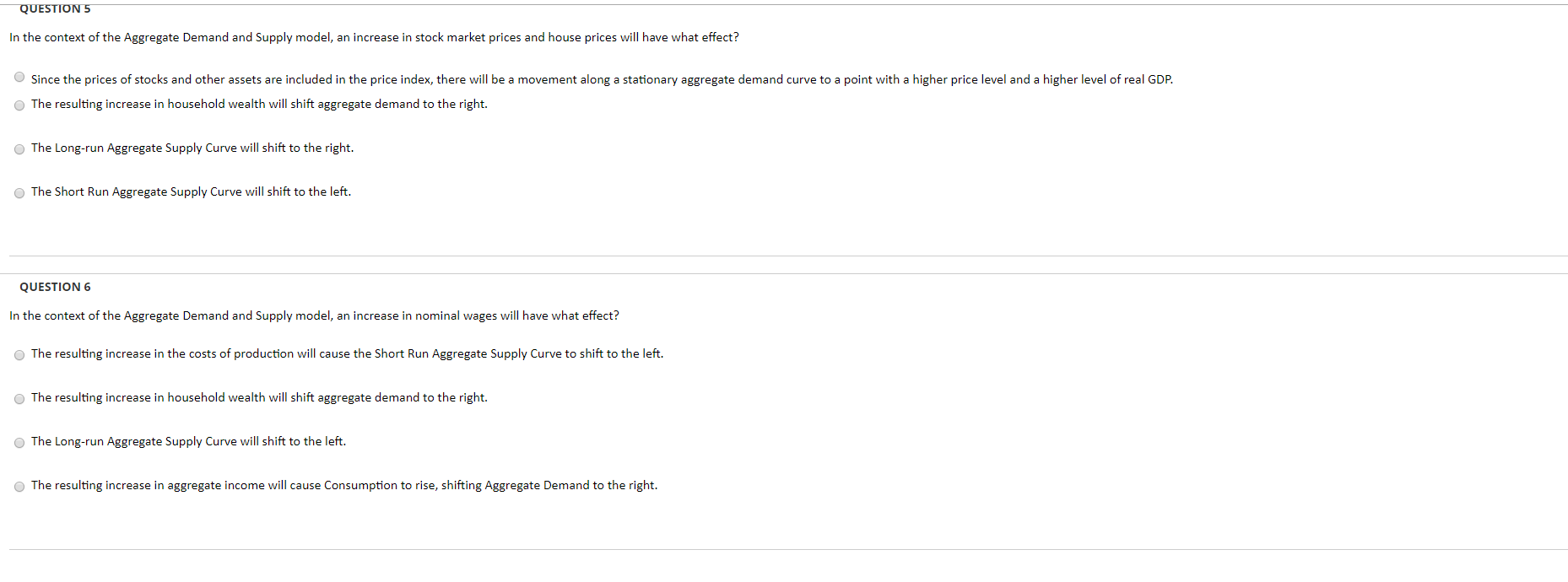 QUESTION 4 If the MPC = .75 and the Government's | Chegg.com