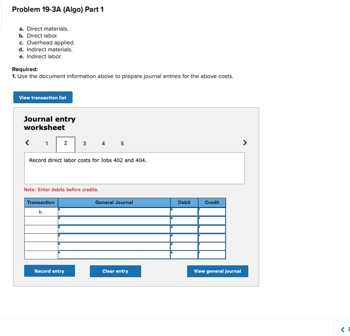 Solved a. Direct materials. b. Direct labor. c. Overhead | Chegg.com