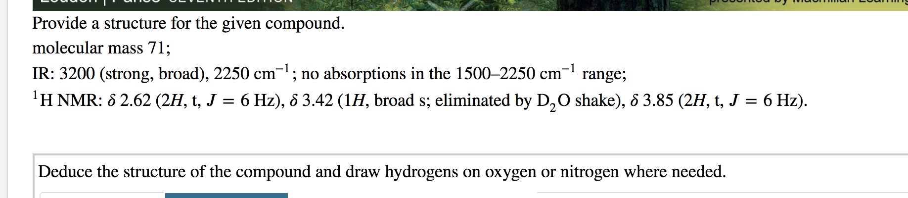 Solved Provide a structure for the given compound. molecular | Chegg.com