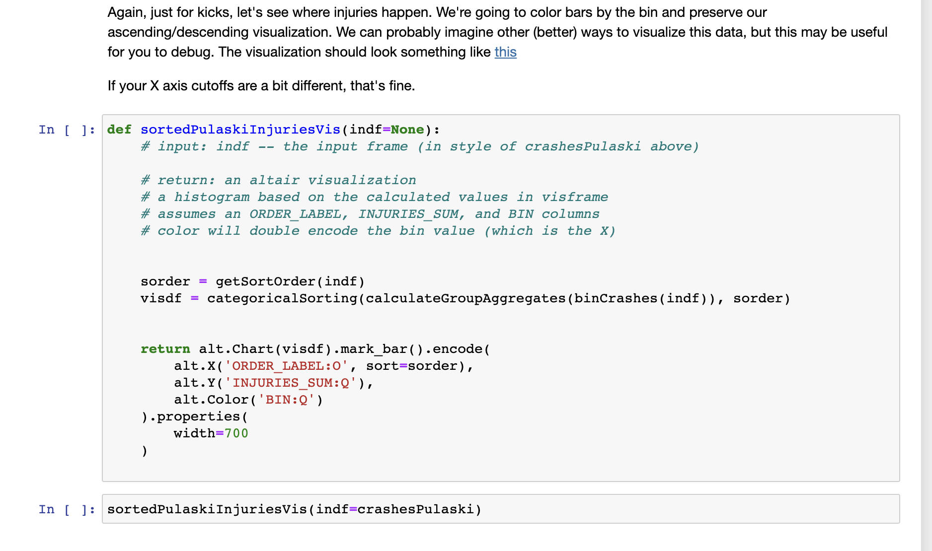 Solved \# let's generate the visualization def | Chegg.com