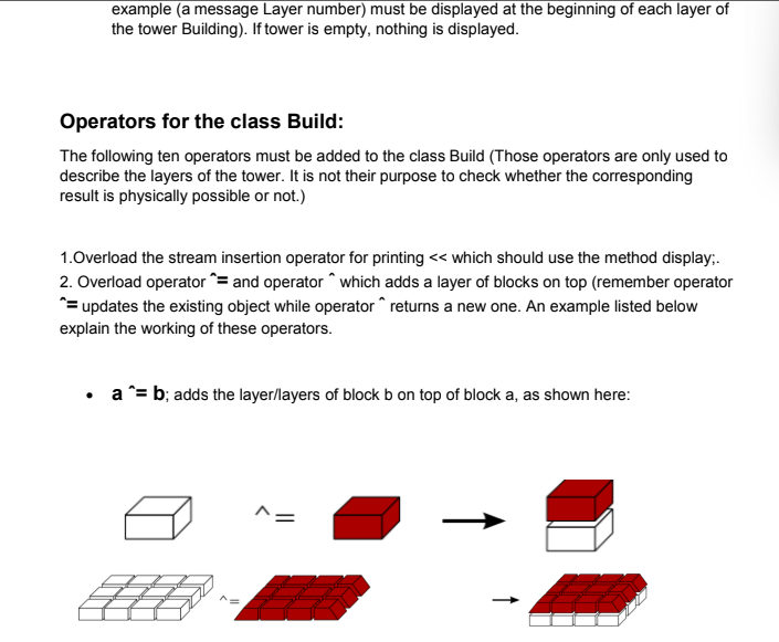 Solved Q1. In this question you are going to build tower | Chegg.com