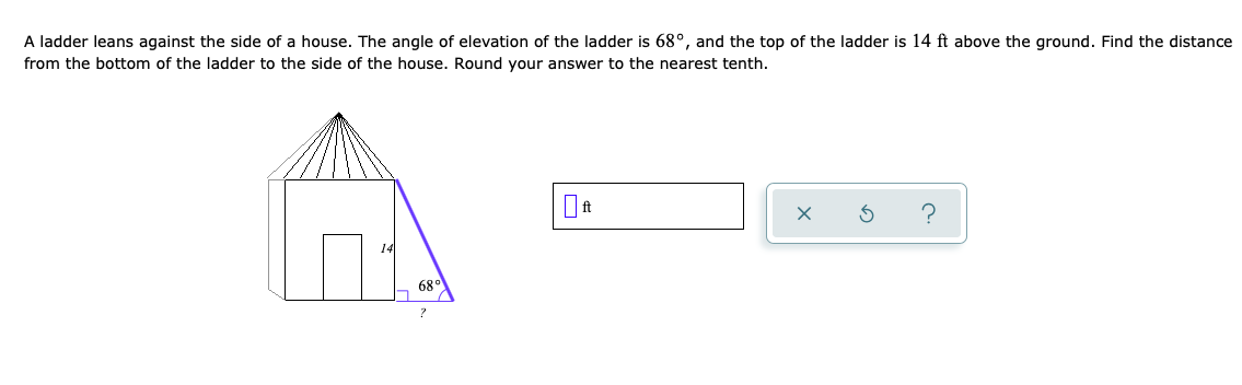 Solved A ladder leans against the side of a house. The angle | Chegg.com