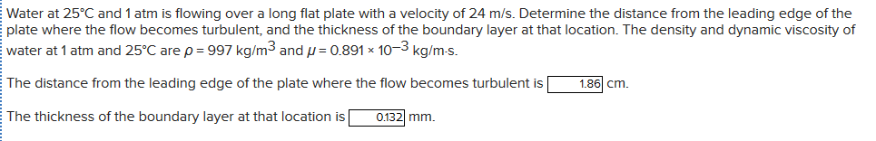 Solved Water at 25°C and 1 atm is flowing over a long flat | Chegg.com